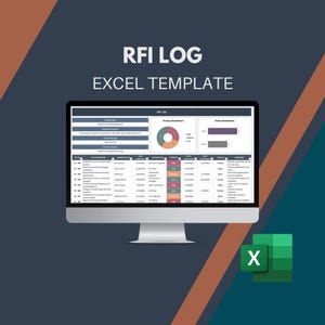 Project RFI Log: Excel Template, Construction RFI Tracker - Etsy