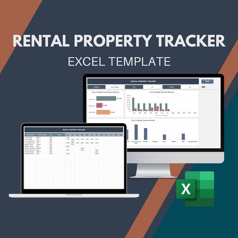 Rental Property Tracker: Excel Template for Landlords - Etsy