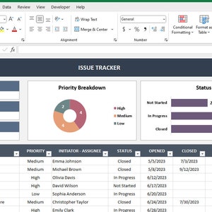 Issue Tracker Excel Template: Project Problem Log (digital Download) - Etsy