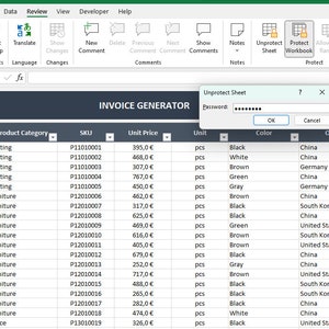 Invoice Generator | Excel Template | Invoice Maker | Invoice Excel Template | Business Invoice ...