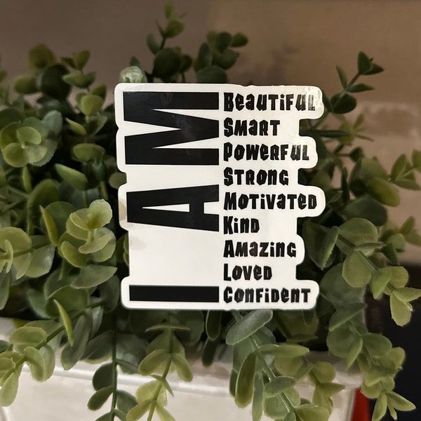 I Am Smart Sticker - Etsy