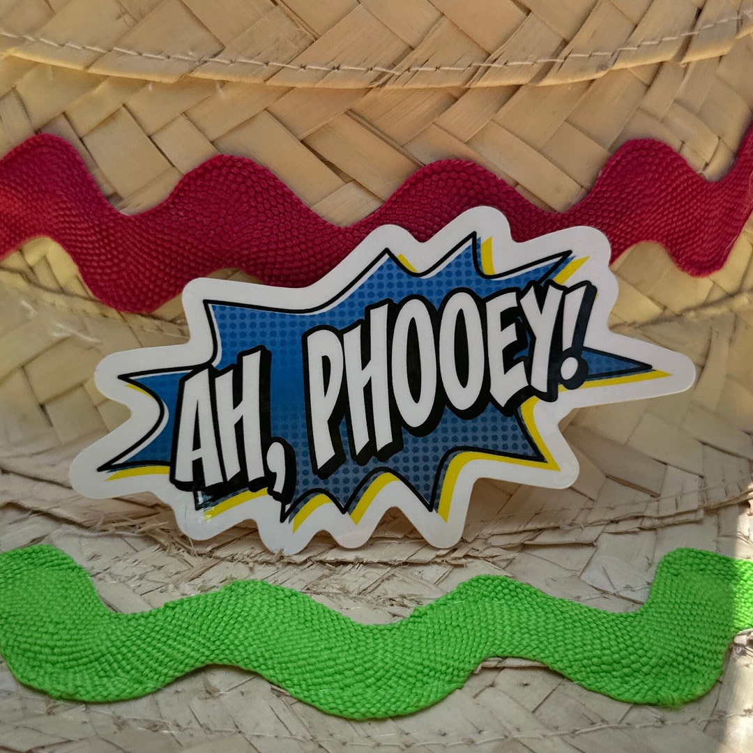 AH, PHOOEY Character Sticker, Feisty Duck, Water Bottle, Laptop ...