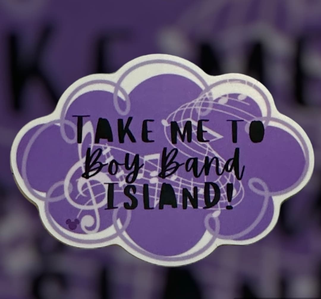 Boy Band Island Inside Out Hidden Mickey Sticker Boy Bands Planner ...
