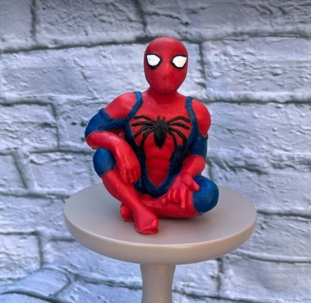 Handmade Chocolate Figure HERO - Cake Topper - Hand Painted - Etsy