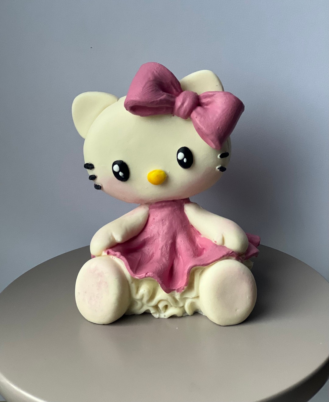 Handmade Chocolate Figure Hello Kitty Cake Topper Hand Painted - Etsy