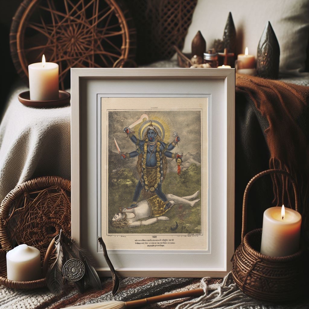 Maa Kali Art Print: Traditional Hindu Goddess Altar Art - Etsy