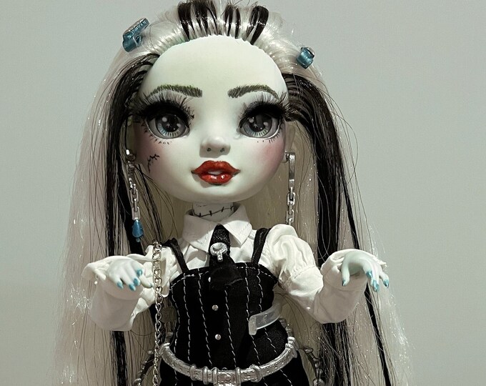 Rainbow High X Monster High OOAK Frankie Stein Inspired Custom Doll - Etsy