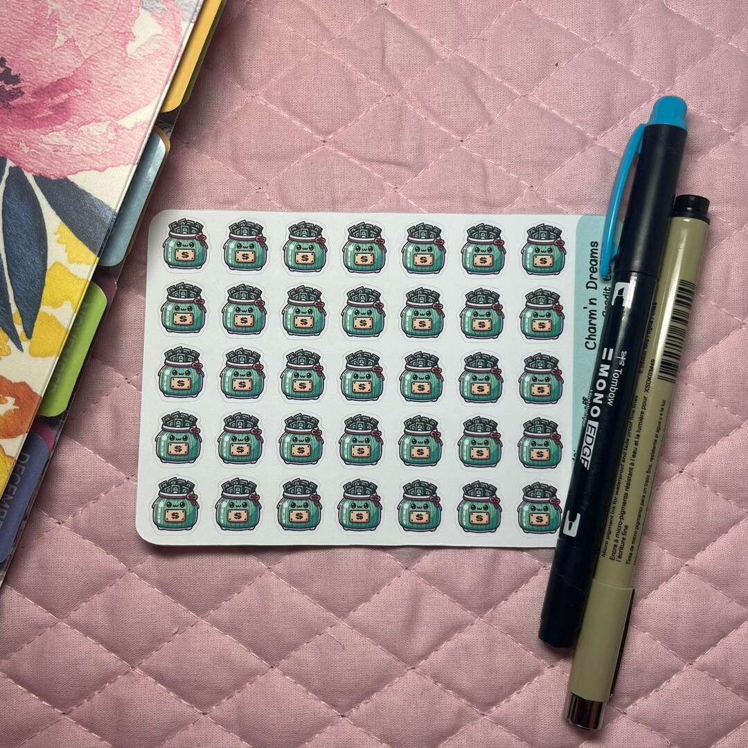 Money- Lotso Cash Icon Planner Stickers - Etsy