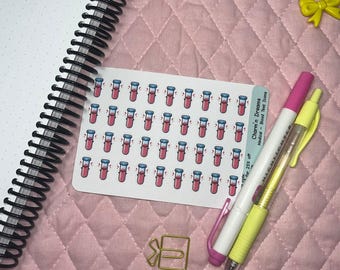 48 Cute Blood Test/blood Work Planner Stickers - Etsy