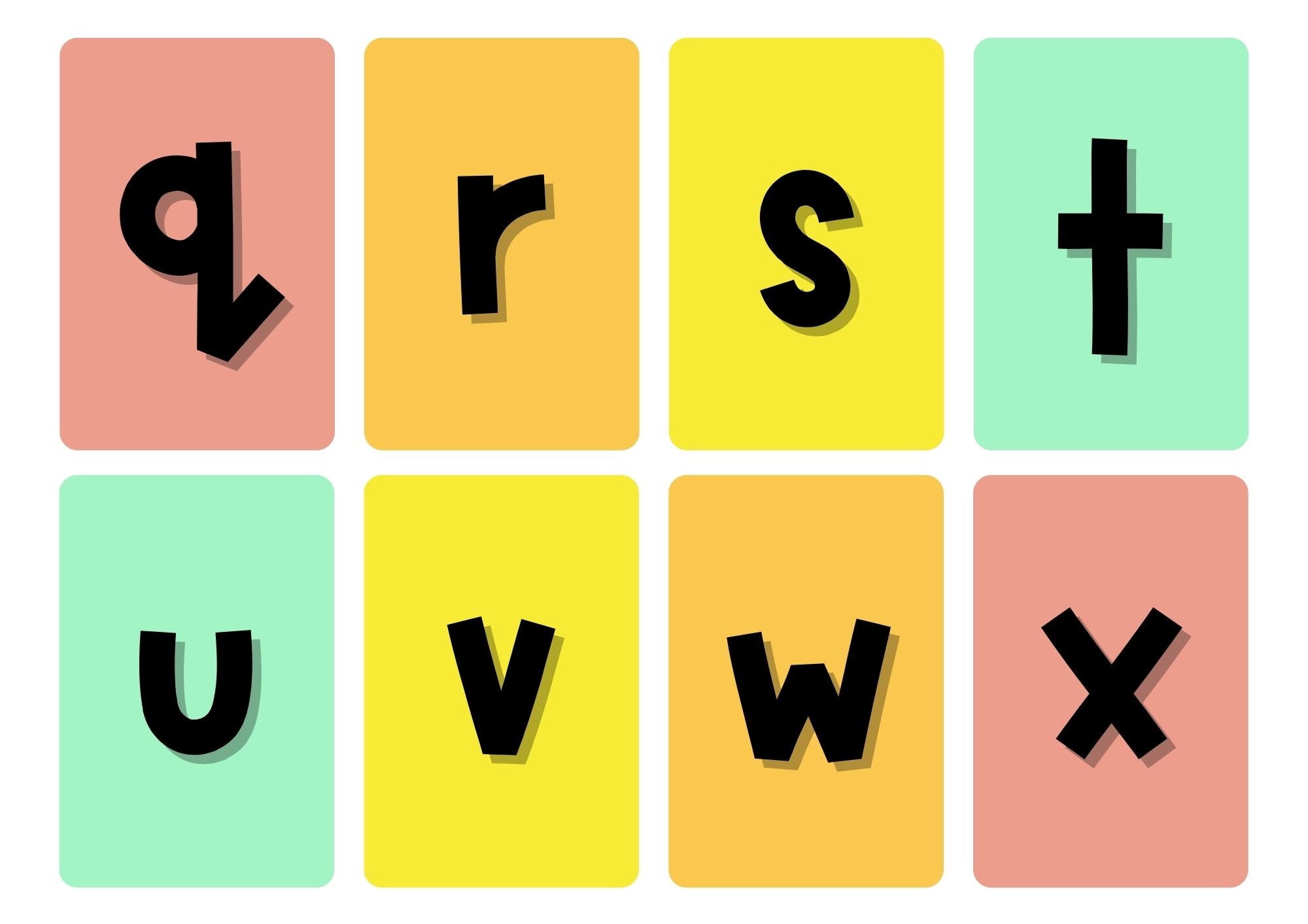 48 Alphabet Flashcards Nomenclature Flashcards PDF Printable - Etsy