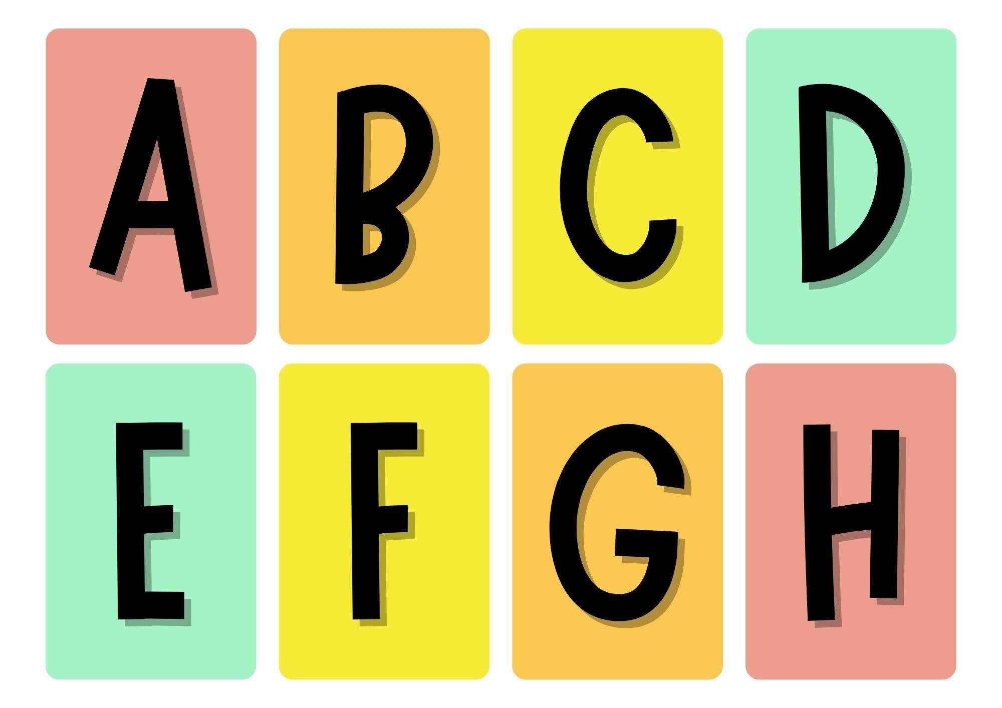 48 Alphabet Flashcards Nomenclature Flashcards PDF Printable - Etsy