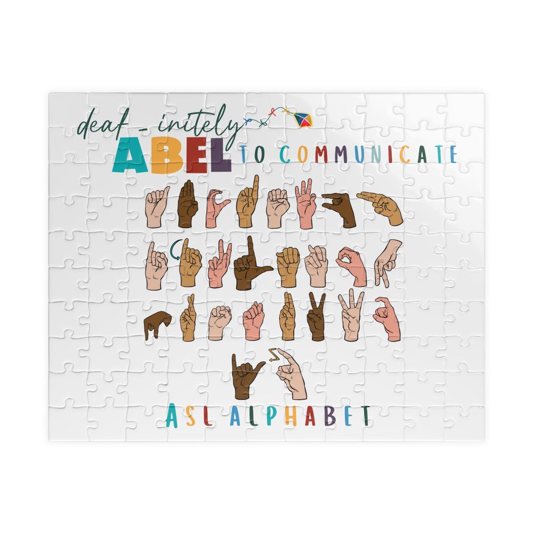 ASL Alphabet Puzzle - Etsy