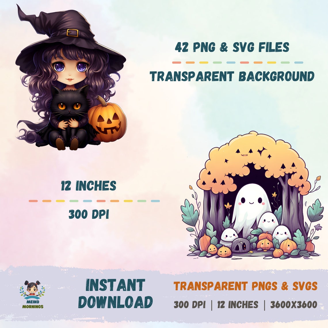 Kawaii Mythical Monster Clipart Halloween Clipart Cute Monster Clipart ...