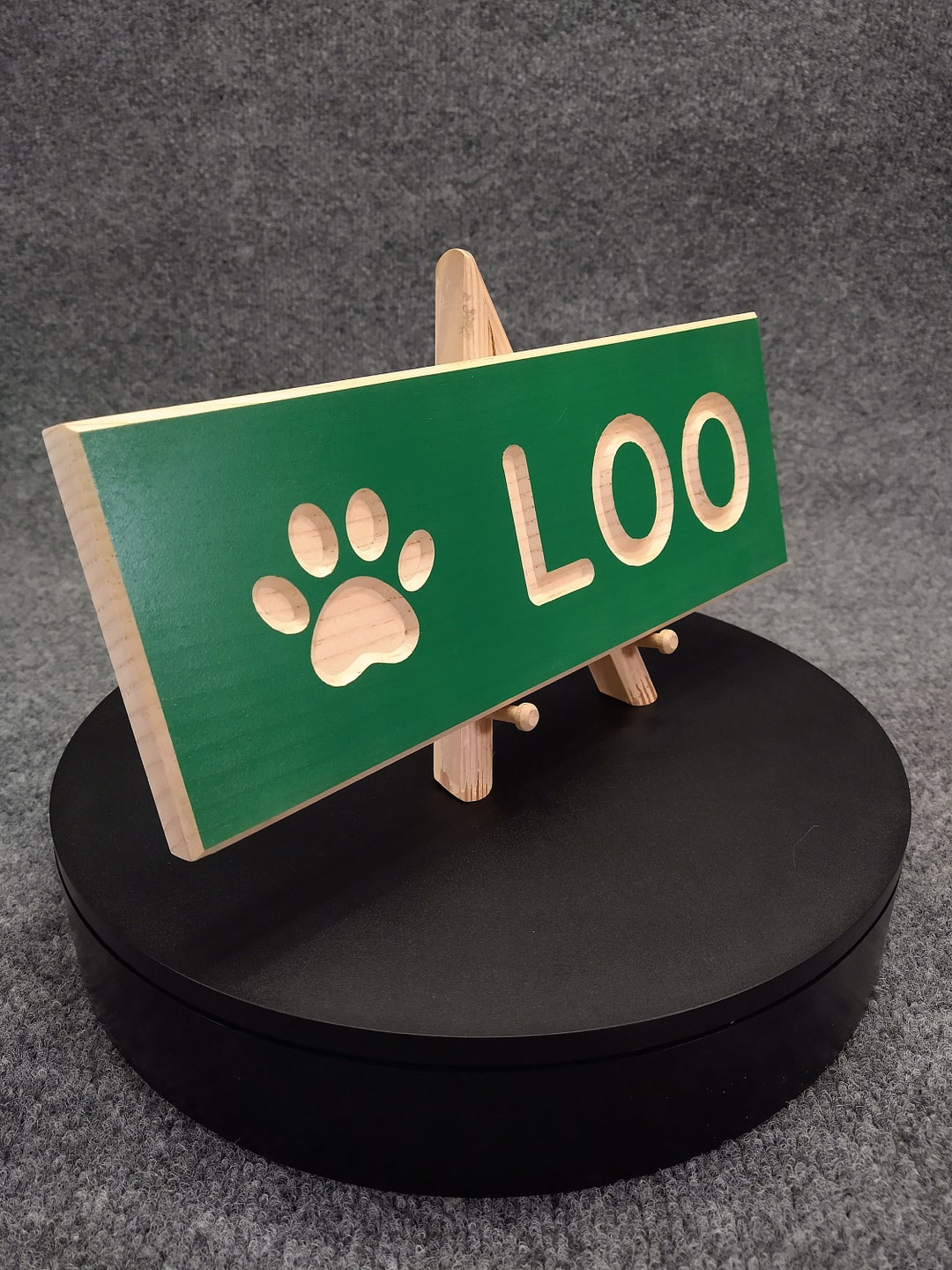 Green Wood Pet Relief Sign, Carved Design Direction for Pet Pee Area - Etsy
