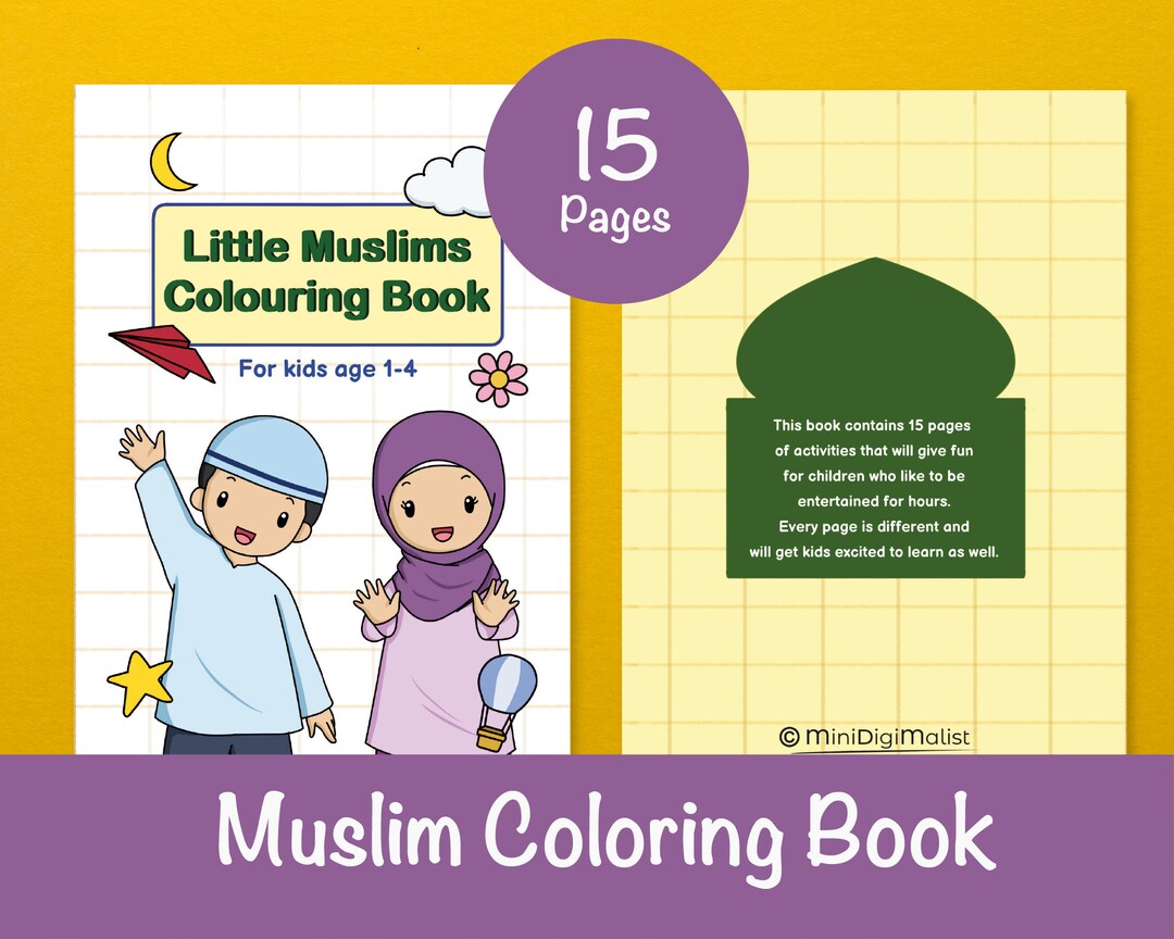 Printable Muslim Coloring Pages for Kids, 15 Coloring/ Activity Pages ...