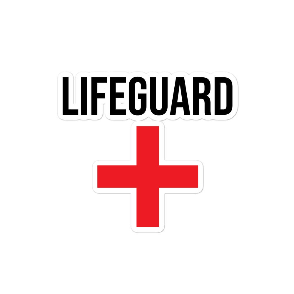 Lifeguard Sticker, Lifeguard, Safety Cross, Pool, Beach, Sticker - Etsy