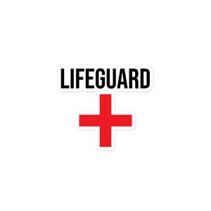Lifeguard Sticker, Lifeguard, Safety Cross, Pool, Beach, Sticker - Etsy