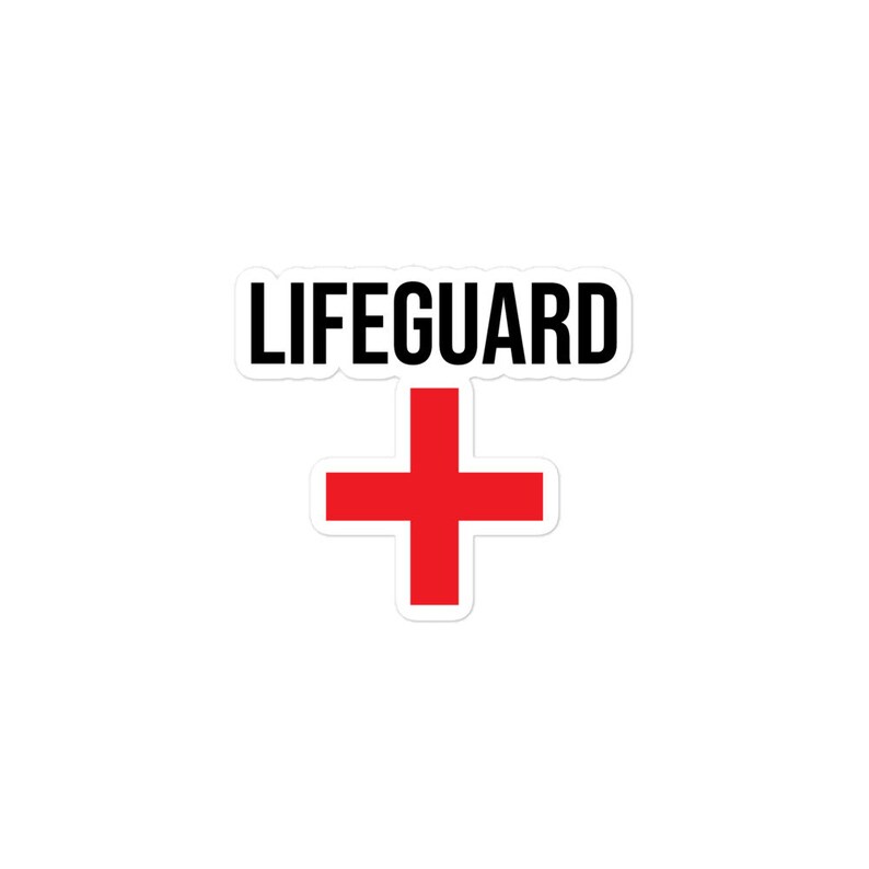 Lifeguard Sticker, Lifeguard, Safety Cross, Pool, Beach, Sticker - Etsy
