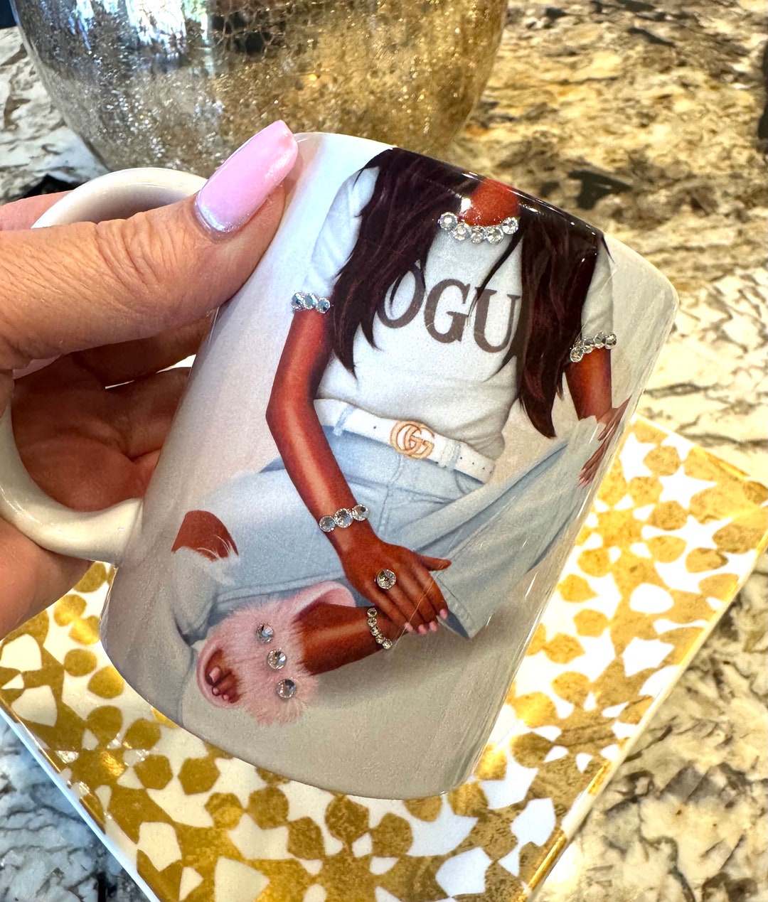 Designer Mug, Bling Mug, Bling Coffee Mug, Coffee Cup With Diamonds ...