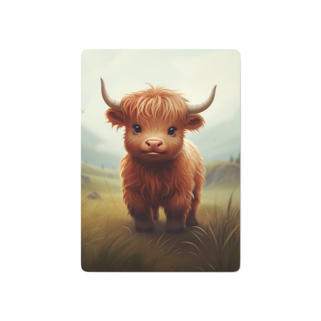 Adorable Highland Cow Poker Playing Cards Autumn Vibes - Etsy