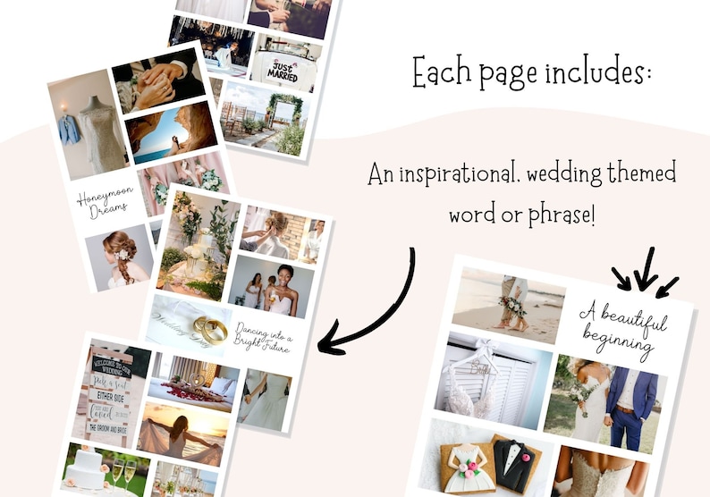 Wedding Vision Board Kit, Vision Board Printable, Wedding Planning ...