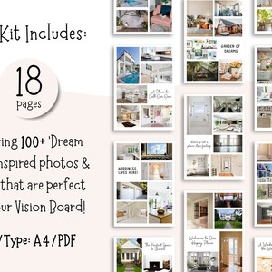 Dream Home Vision Board, Couples Vision Board, Vision Board Printable ...