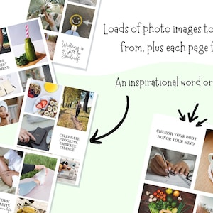 Healthy Habits Vision Board Printable, Vision Board 2025, Health Vision ...