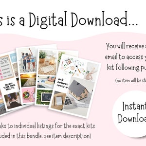 Women's Vision Board Bundle, Vision Board Kit for Women, Vision Board ...