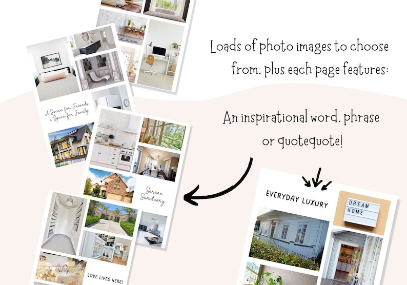 Dream Home Vision Board, Couples Vision Board, Vision Board Printable ...