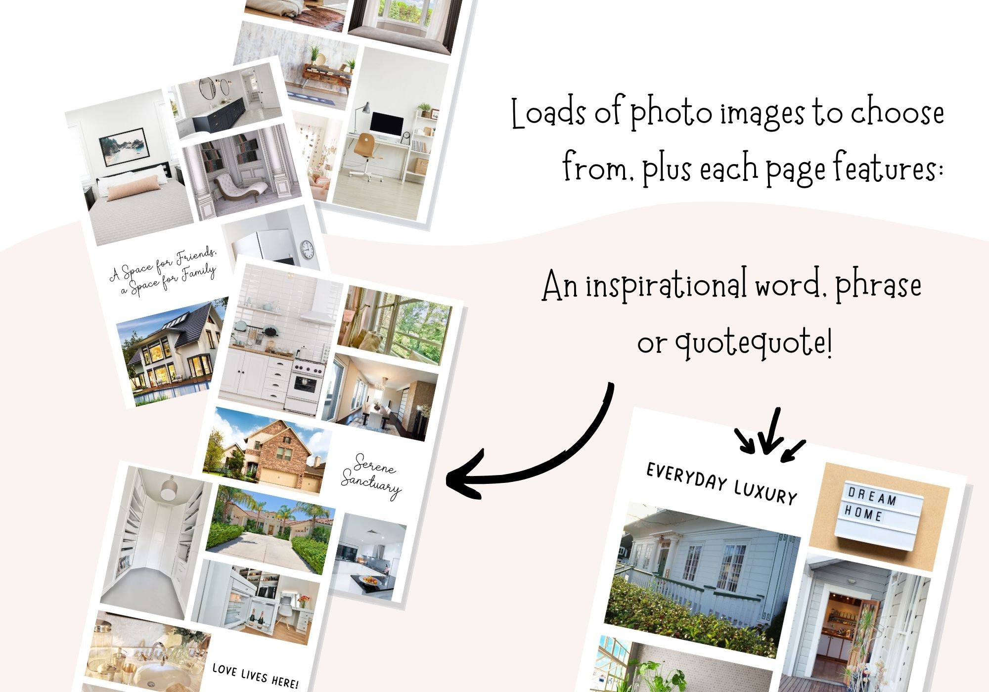 Dream Home Vision Board, Couples Vision Board, Vision Board Printable ...