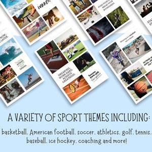 Vision Board Kit for Men, Teen Boys Vision Board Printables, Sports ...