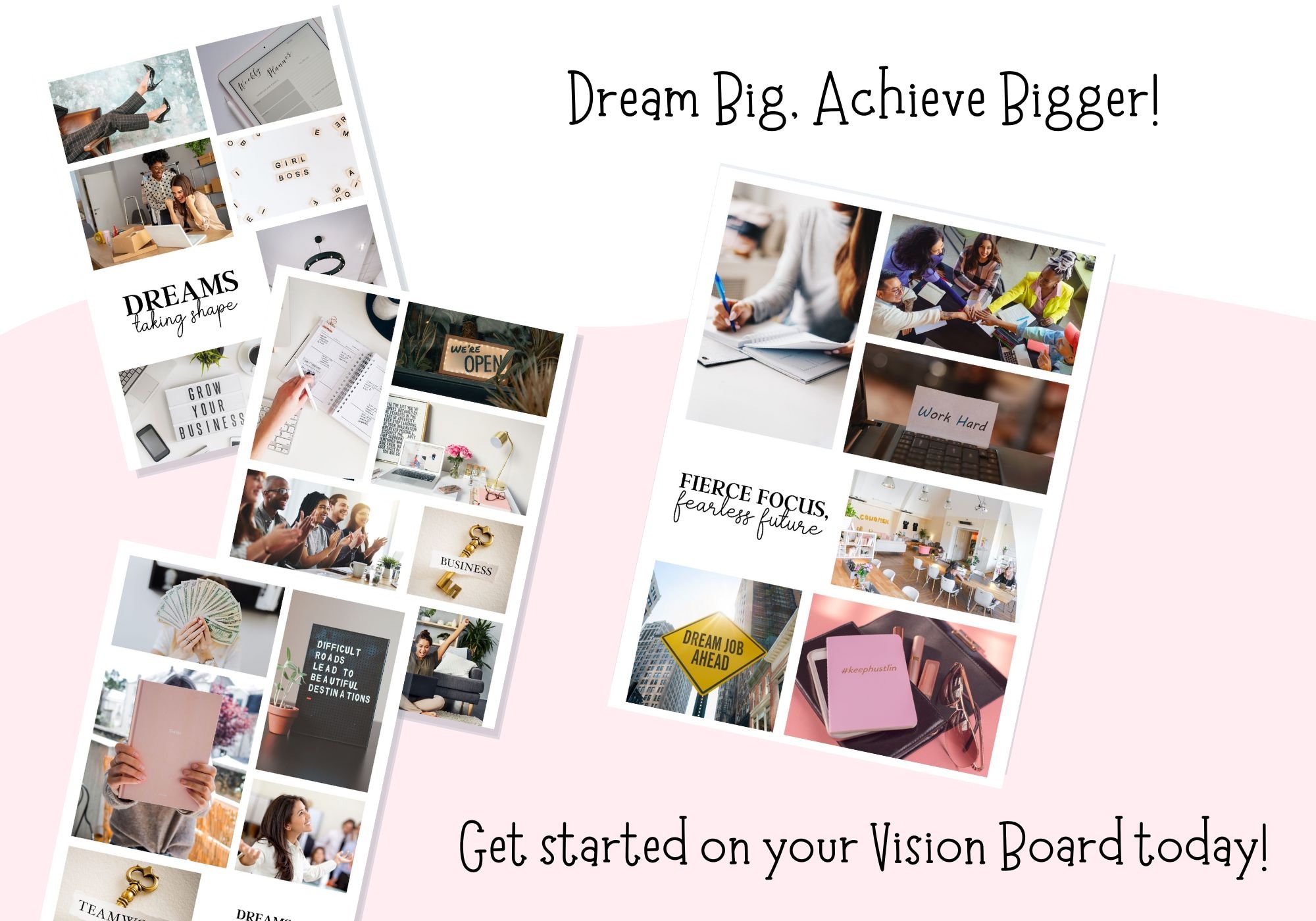 Career Vision Board, Entrepreneur Vision Board, Vision Board Party 2025 ...