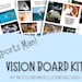 Vision Board Kit for Men, Teen Boys Vision Board Printables, Sports ...