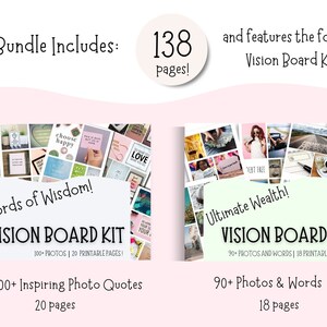 Women's Vision Board Bundle, Vision Board Kit for Women, Vision Board ...