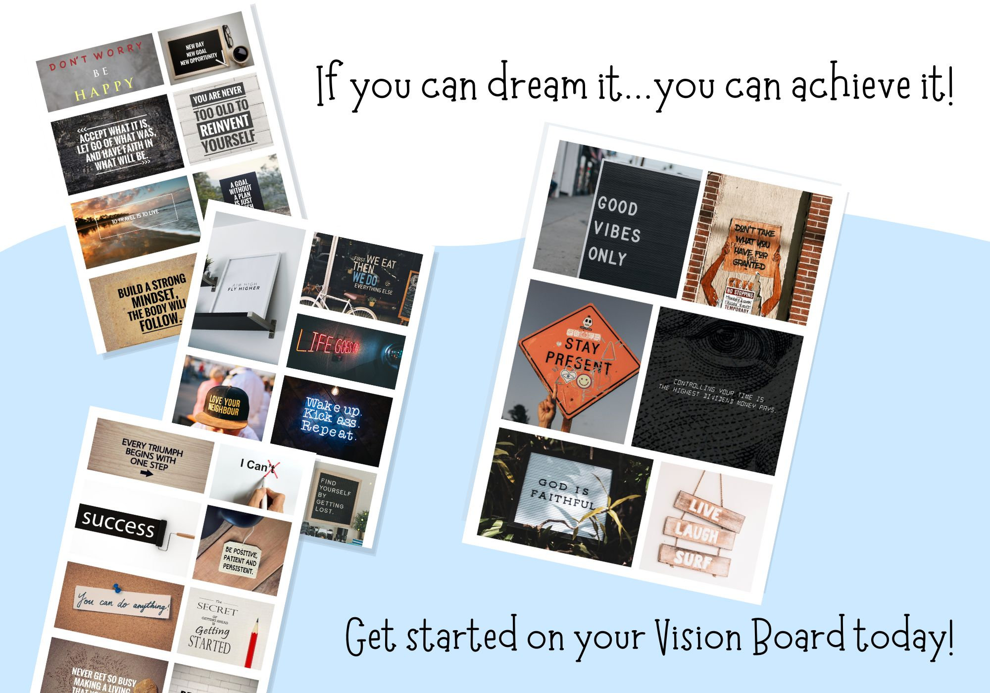 Vision Board Kit for Men, Boys Vision Board Printables, Vision Board ...