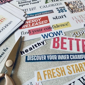 450+ Real Magazine Words Printable, Vision Board Words, Vision Board ...