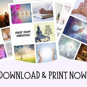 Spiritual Vision Board Printable Vision Board Kit Vision - Etsy