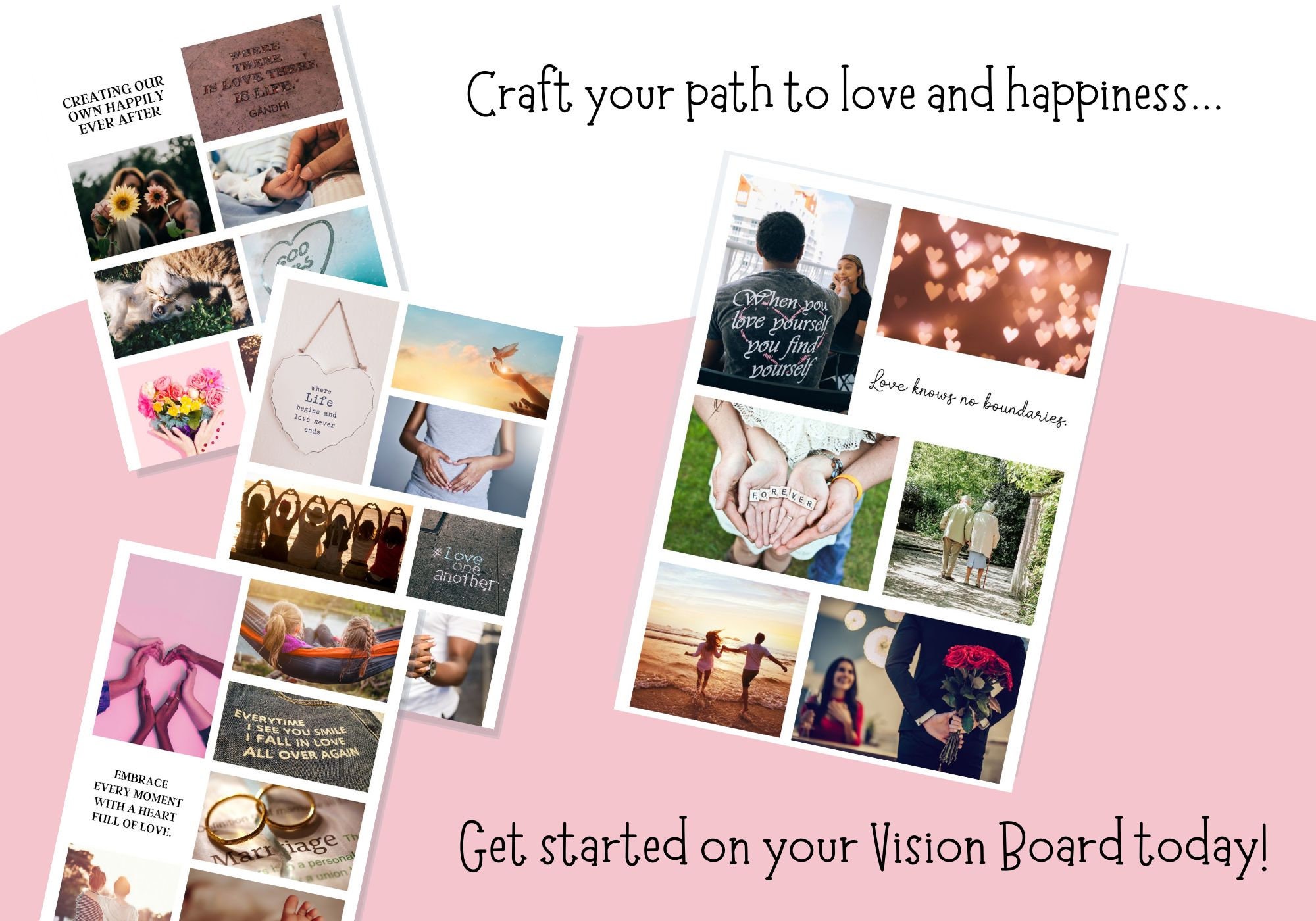 Love Vision Board Kit, Couples Vision Board, Vision Board Party 2024 ...