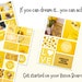 Vision Board Printable , Yellow Vision Board Kit, Vision Board Party ...