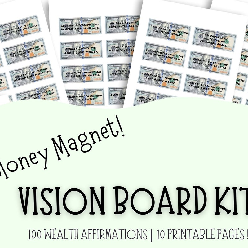 Millionaire Vision Board - Etsy