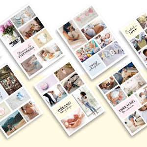 Pregnancy Vision Board Printables, Baby Vision Board Kit, Pregnancy ...