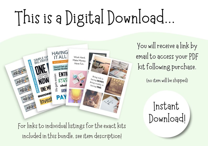 Money Vision Board Bundle, Vision Board Kit for Women, Vision Board for ...