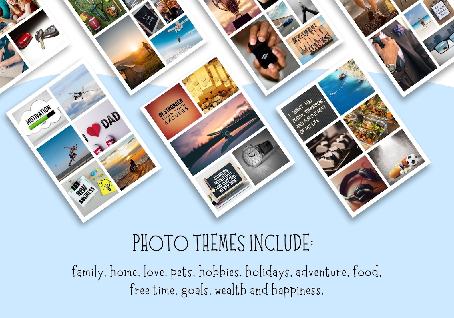 Vision Board Kit for Men, Vision Board Printable, Vision Board for Boys ...