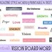 Spiritual Vision Board Words, Vision Board Digital, Womens Vision Board ...