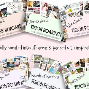 Women's Vision Board Bundle, Vision Board Kit for Women, Vision Board ...