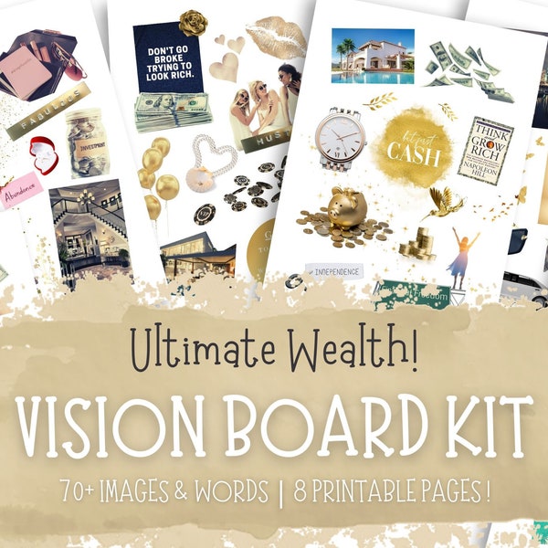 Vision Board 2025 Words, Printable Magazine Words, Printable Paper ...
