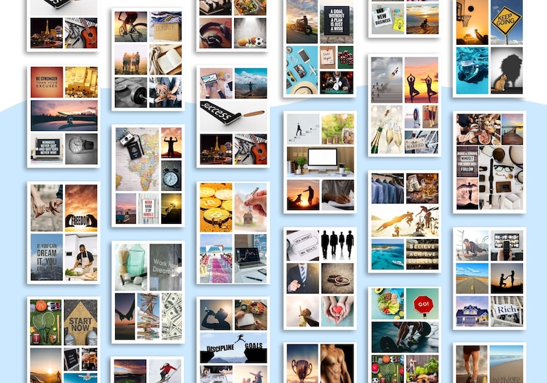 Vision Board Kit for Men, Vision Board Printable, Vision Board for Boys ...