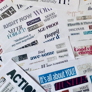 100+ Vision Board Words, Vision Board Party Printable, Vision Board Kit ...