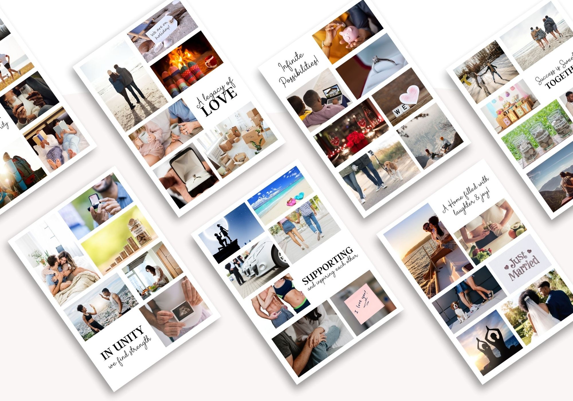 Couples Vision Board Kit, Vision Board Printable, Vision Board 2026 ...