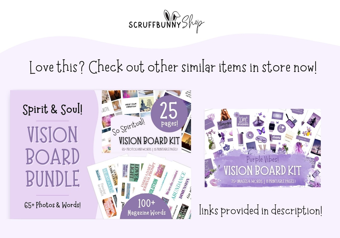 Spiritual Vision Board Printable, Vision Board for Women, Vision Board ...